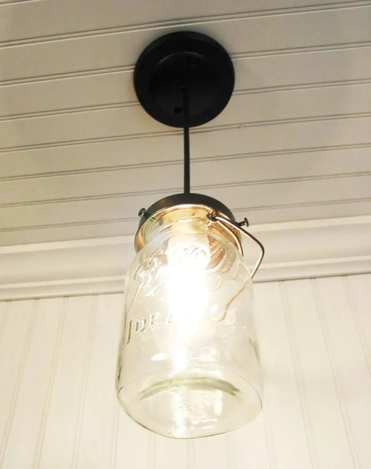 Vintage Mason Jar PENDANT Light and Antique Mason Jar Hanging Light ...